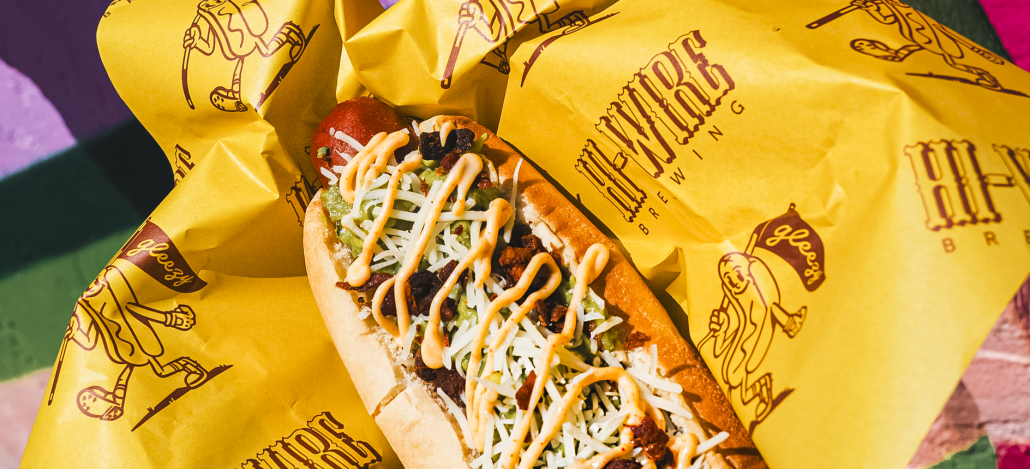 Now Serving Gleezy Hotdogs at Hi-Wire South Slope - Hi-Wire Brewing